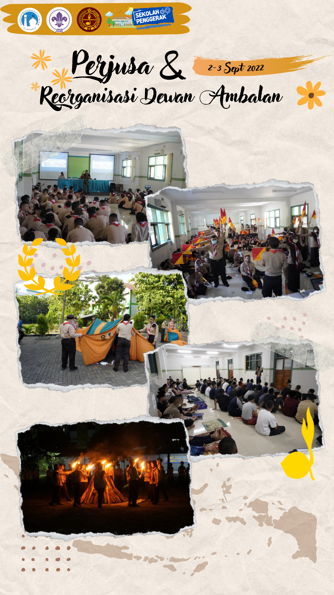 Upacara Perjusa dan Reorganisasi Dewan Ambalan Pangkalan SMA Islam Al ...