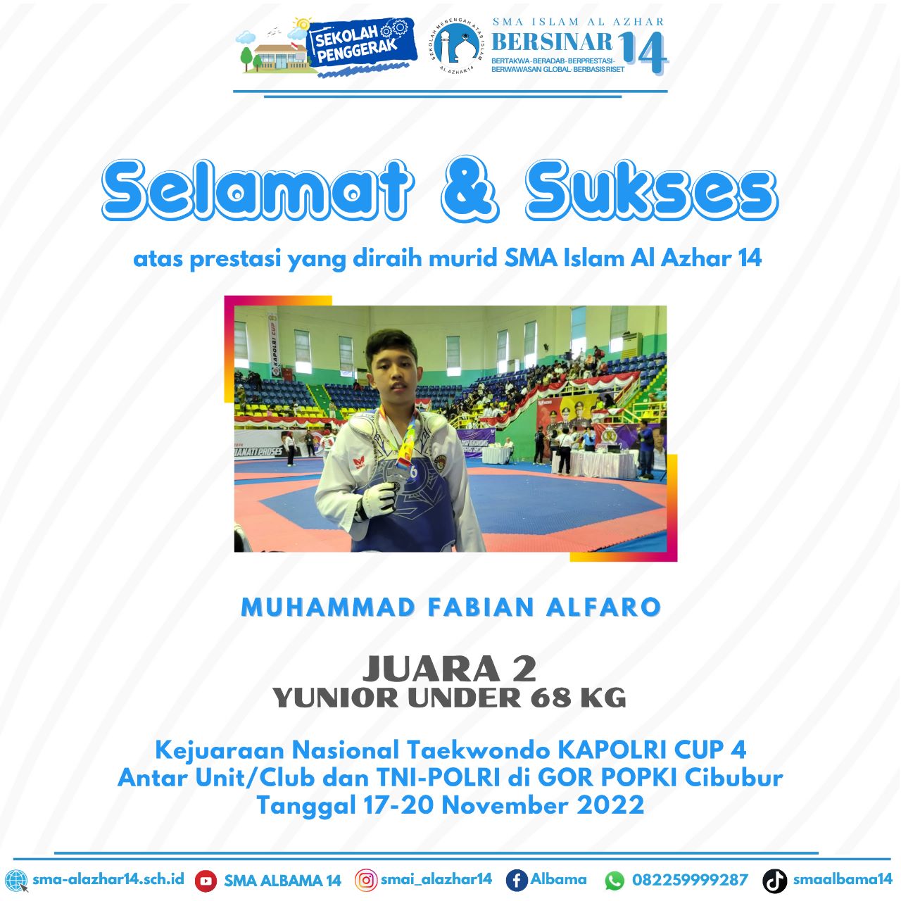 OSH!! Ananda Muhammad Fabian Alvaro Meraih Juara 2 Kejuaraan Nasional ...