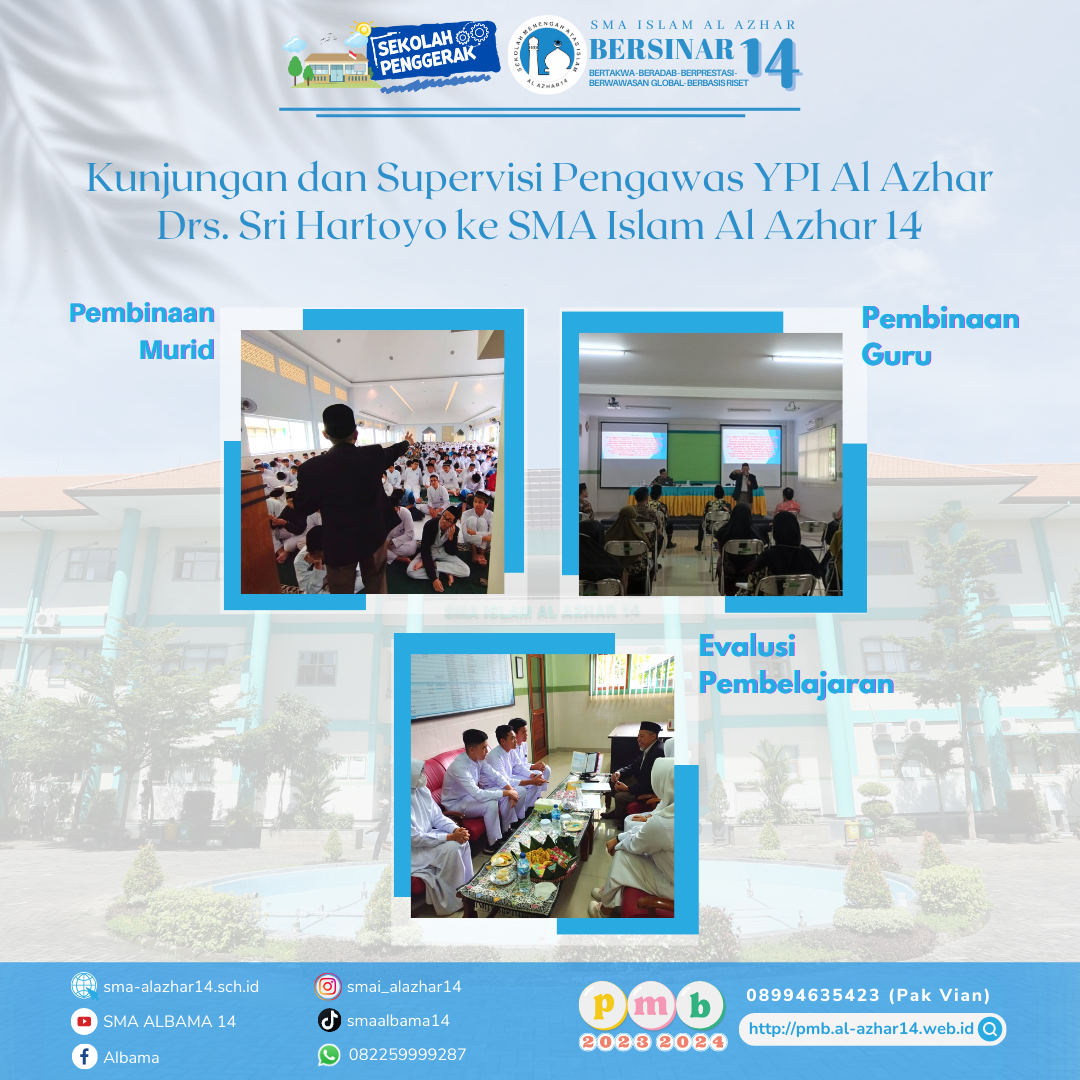 Kunjungan dan Supervisi Pengawas YPI Al Azhar Drs. Sri Hartoyo - SMA ...